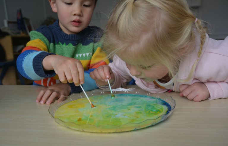 Colour Changing Milk Experiment | Playgroup NSW